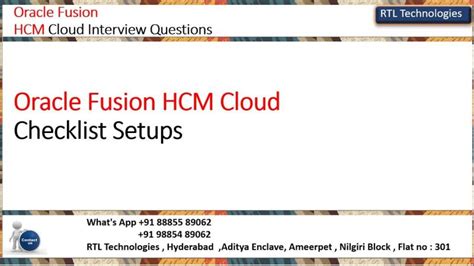 Nisha Suryavamshi On Linkedin Oracle Fusion Cloud Hcm Check List Hcm