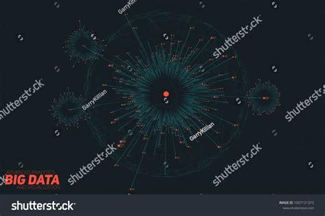Big Data Circular Visualization Futuristic Infographic Stock Vector