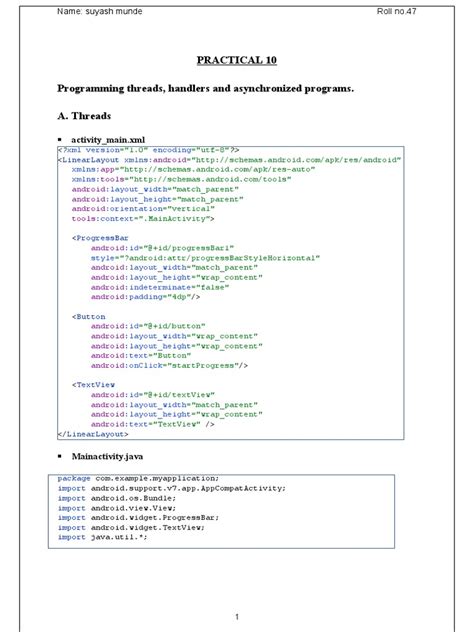 Practical 10 Pdf Android Operating System Application Software