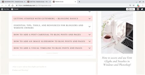 How To Create And Add A Drop Down Accordion Menu To Blog Posts And