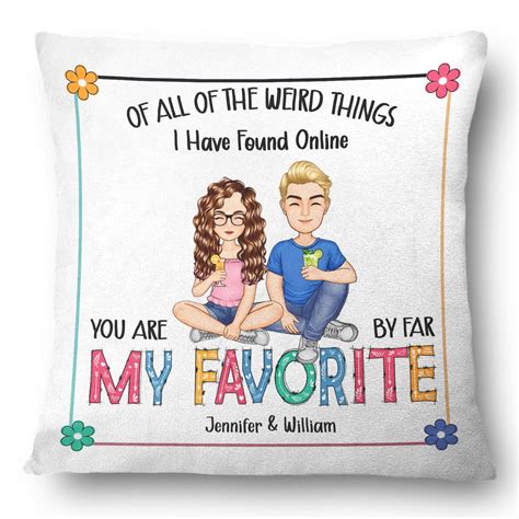 Couple Cartoon You Are My Favourite Custom T For Couple Personalized