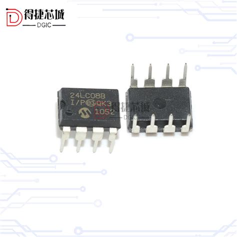 24lc08b Isn Sop8 8位微控制器 全新原装逻辑ic维库电子市场网