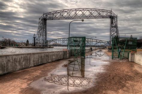 Canal Park Is A Popular Tourist Destination In Duluth Minnesota On