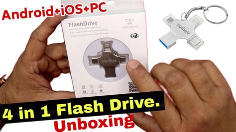 4 In 1 USB OTG Flash Drive For IPhone Android PC Verilux Pendrive