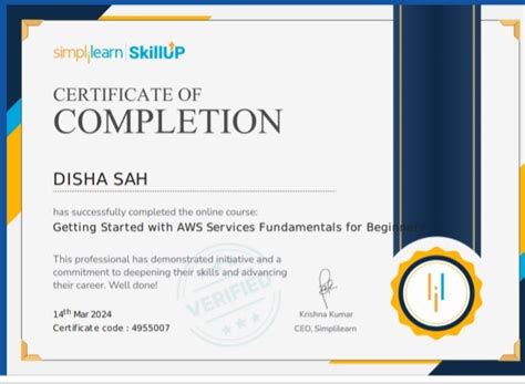 Disha Sah On Linkedin Aws Cloudcomputing Certification Professionaldevelopment