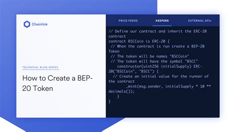 How To Create A BEP Token On BNB Chain L Chainlink Blog