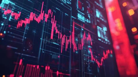 Digital Data Visualization A Glimpse Into The Future Of Business Intelligence Stock Image