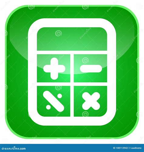 Calculator App Icon Stock Vector Illustration Of Mobile