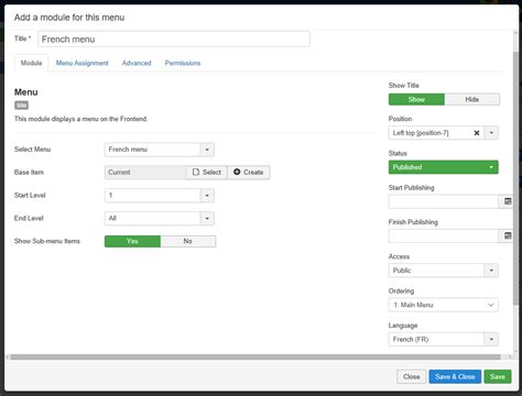 J3xsetup A Multilingual Sitecreating Menus Joomla Documentation