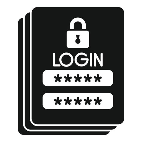 Login Password Icon Simple Vector Page Log 15157830 Vector Art At Vecteezy