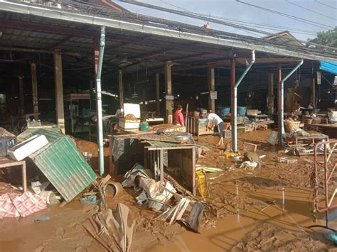 Photo Gallery อ่วมปลายฝน น้ำป่าดอยตุงทะลักถล่มแม่จันเสียหายยับ น้ำสายล้นท่วมชายแดนซ้ำซาก