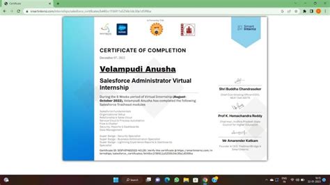 Salesforce Apsche Smartinternz Marni Salesforce Salesforceadmin