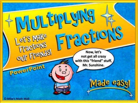 Multiplying Fractions Easy Way Powerpointpptx