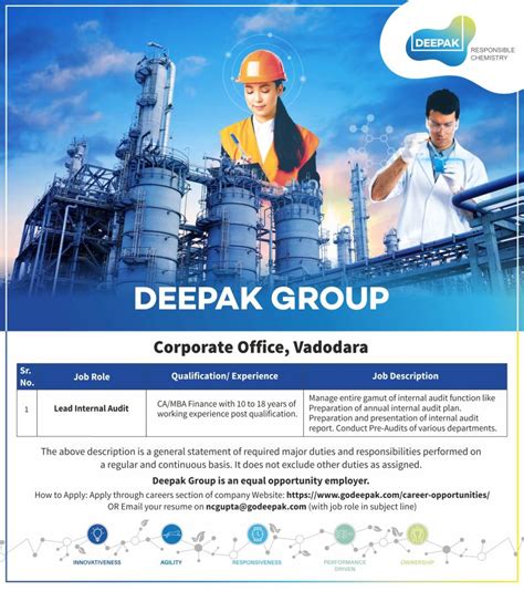 Deepak Group Co On Linkedin Internalaudit Deepakgroup Vadodara
