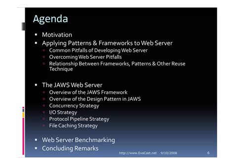 jaws web server framework using patterns ppt