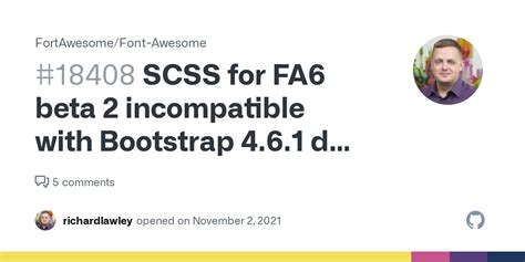 Scss For Fa6 Beta 2 Incompatible With Bootstrap 461 Due To Divide Function · Issue 18408