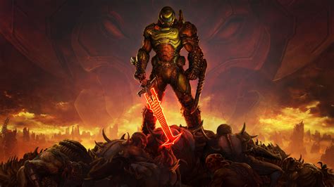Wallpaper Id 127250 Doom Game Doom Guy Doom Eternal Doom Slayer Video Game Horror