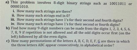 Solved A This Problem Involves 8 Digit Binary Strings Such