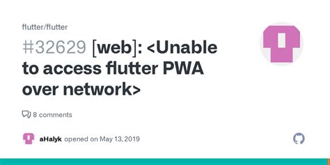 [web] · issue 32629 · flutter flutter · github