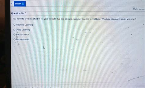 Section Marks For Corr Question No You StudyX