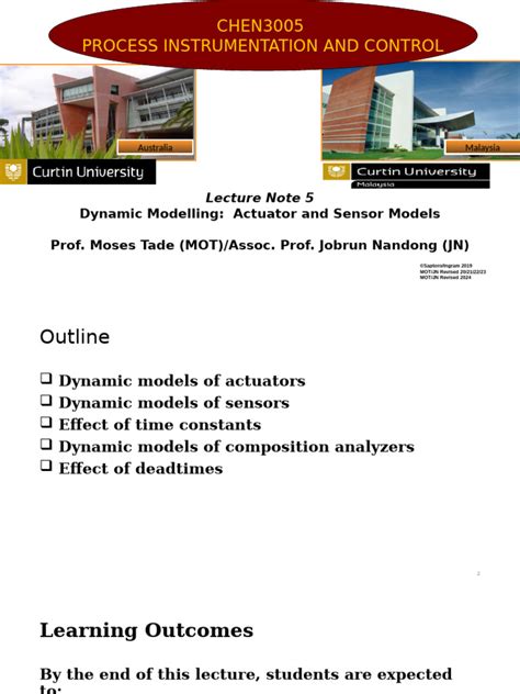 Week 2 Lecture 5 Dynamic Modelling Actuator And Sensor Models Pdf
