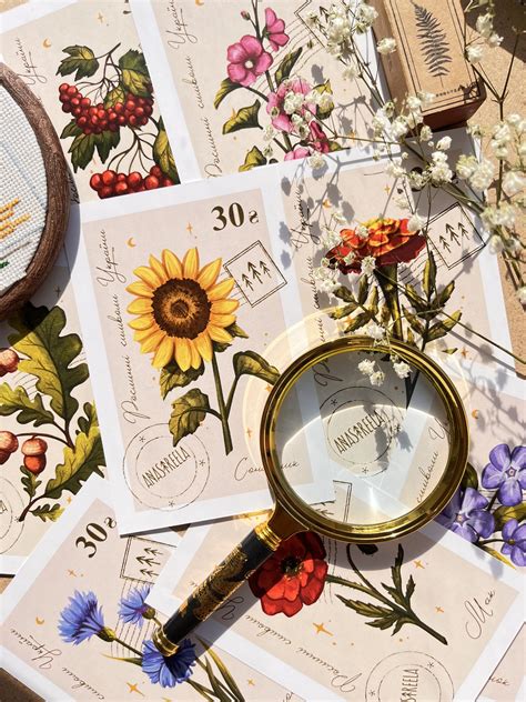 Листівки з квітами Illustratorsua