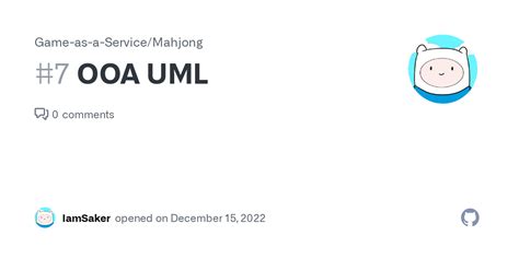 OOA UML Issue Game As A Service Mahjong GitHub