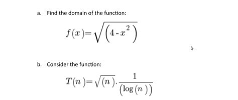 A Find The Domain Of The Function F X StudyX