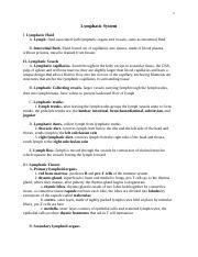 Understanding The Lymphatic System Functions And Structures Course Hero