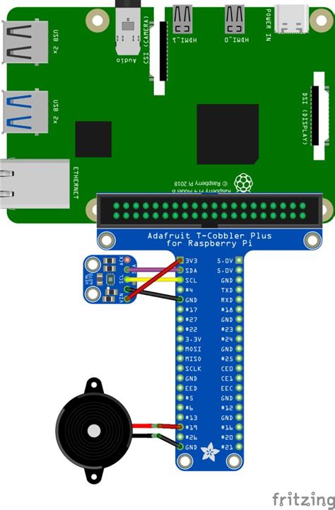 integrating a veml6070 uv sensor with buzzer and raspberry pi 4 a