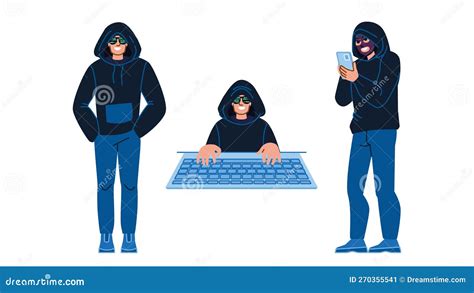 Hacker Man Vector Stock Vector Illustration Of Vector 270355541
