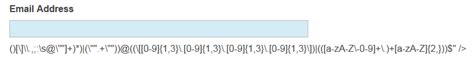 Umbraco 7 Forms Regex Expression Containing Double Quotes Causes