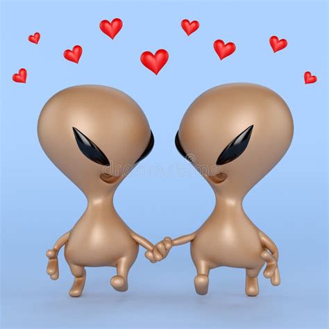 Alien Love Stock Illustration Illustration Of Extraterrestrial 17810358