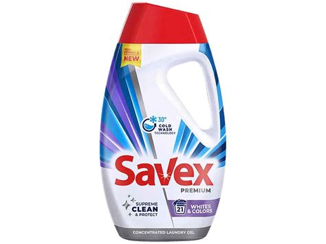 Гель для прання SAVEX 945мл конц Premium Whites&Colors – фото, отзывы ...