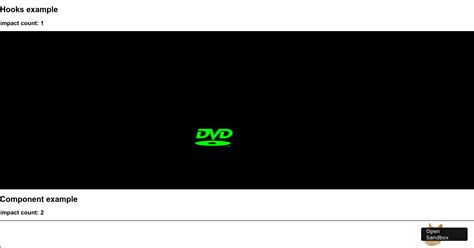 React Dvd Screensaver Demo Forked Codesandbox