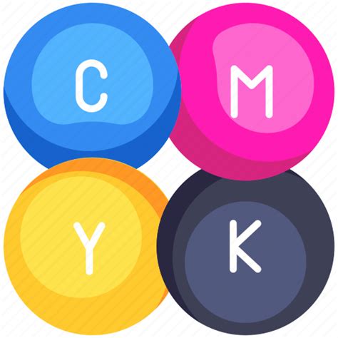 Cmyk Colors Palette Printing Color Model Graphic Design Design Tool Icon Download On