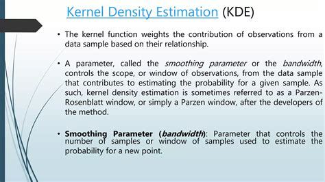 Kernel Density Estimation Kde Pptx Computer Networking Computing