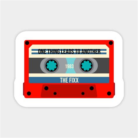 The Fixx Retro Red Cassette The Fixx Magnet Teepublic