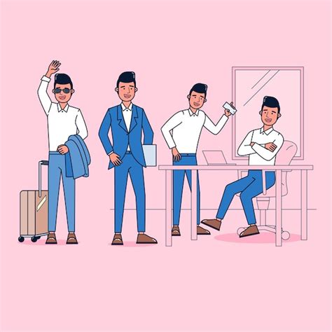 큰 집합의 컬렉션은 전문 유니폼 평면 그림을 입고 다양한 직업이나 직업 사람들을 격리합니다 무료 벡터