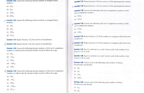 Solved Exercise Convert The Following Decimal Numbers Chegg