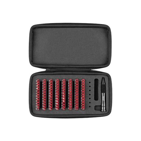 Tekton 1 4 In Combination Security Bit Screwdriver And Bit Set With Case 37 Piece Dbh93102