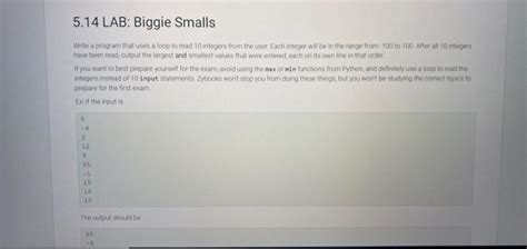 solved 10 3 lab biggie smalls redux remplement lab 514 in