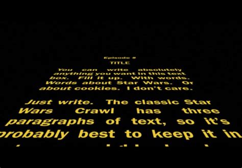 Create The Star Wars Crawl With Your Text By Damonstration Fiverr