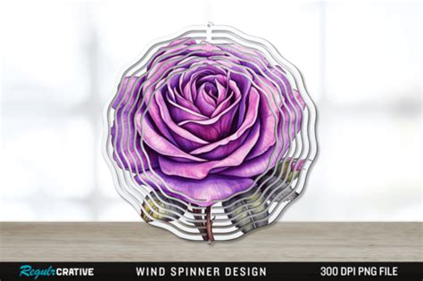 Free Purple Rose Wind Spinner Png Design Graphic By Regulrcrative