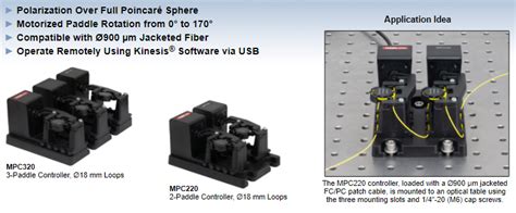 Thorlabs 电动光纤偏振控制器 上海攸亦光电科技有限公司