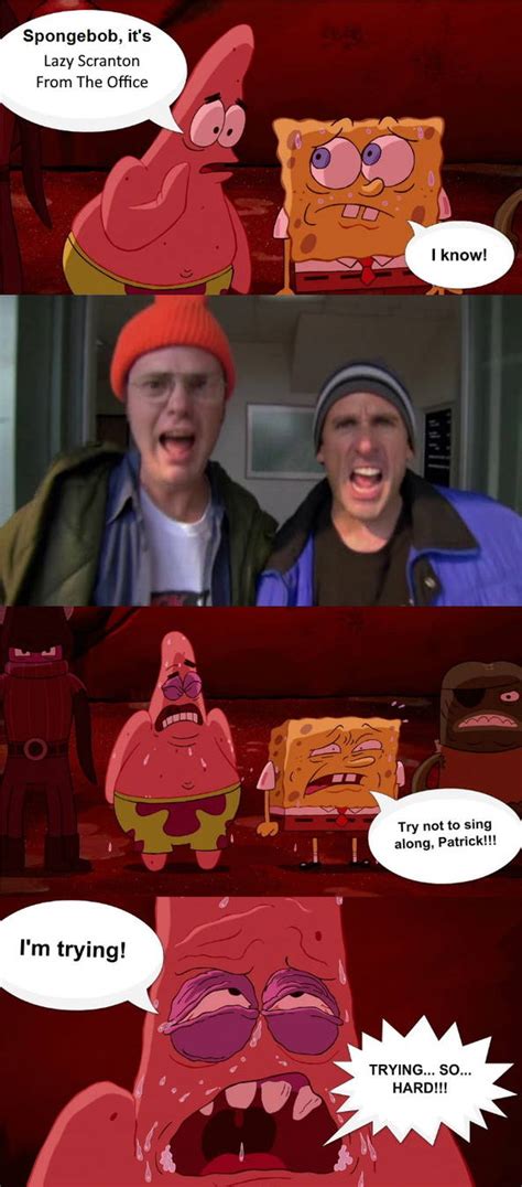 Spongebob And Patrick Sing Along To Lazy Scranton By Combusto82 On