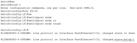 基于cisco环境下的trunk（中继链路 公共链路）配置应用 cisco配置trunk接口 csdn博客