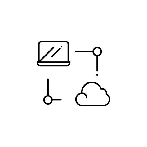 Cloud Computing Internet Technology Vector Icon Illustration 23016659 Vector Art At Vecteezy