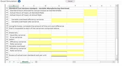 Solved Basic Variance Analysis And The Impact Of Variances