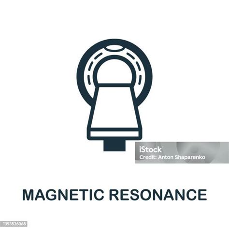 자기 공명 아이콘입니다 의료 서비스 수집의 간단한 요소 템플릿 인포 그래픽 및 배너에 대한 채워진 흑백 자기 공명 아이콘 X 레이에 대한 스톡 벡터 아트 및 기타 이미지